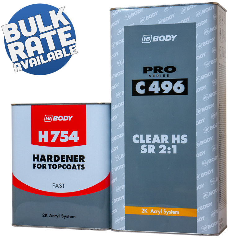HB Body 496 2K HS Clear Lacquer 7.5Litre Kit - Trade Car Paints | Bulk ...