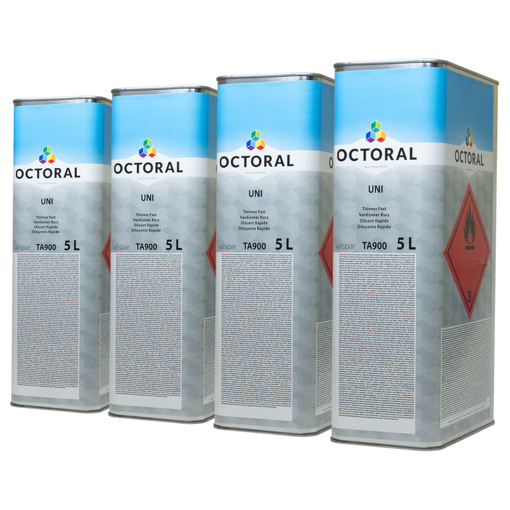 Octoral TA900 Uni 2K Fast Thinner 4 X 5LTR - Trade Car Paints | Bulk Prices