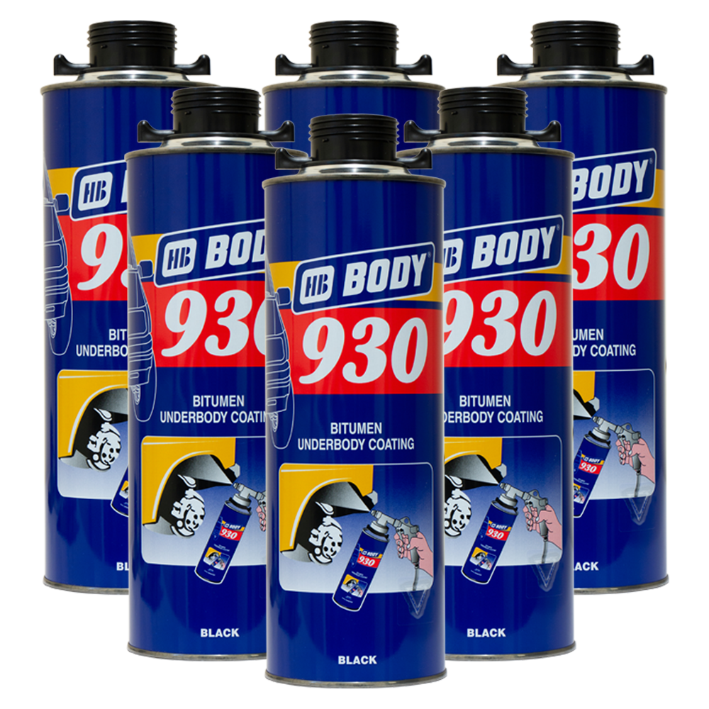 HB Body 930 Shutz 1 Litre Screw Top x 6 - Trade Car Paints | Bulk Prices