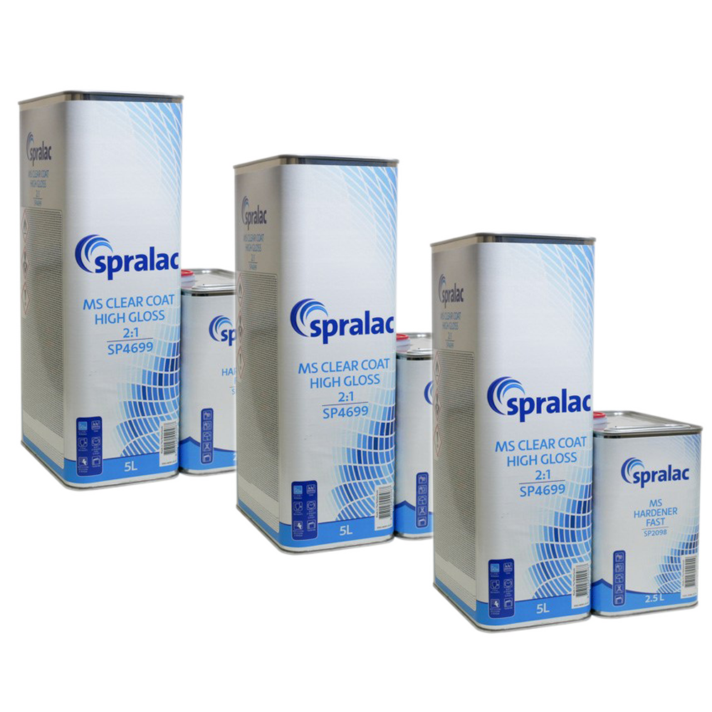 Spralac SP4699 2K High Gloss Clear Lacquer 7.5 Kit x 3 - Trade Car ...